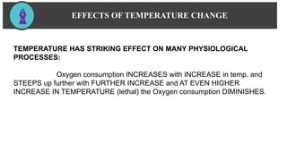 Temperature effects on animal physiology | PPTX