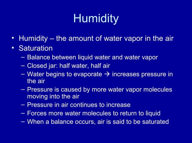 Humidity and temperature | PPT
