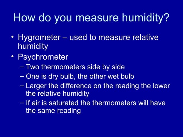 Humidity and temperature | PPT