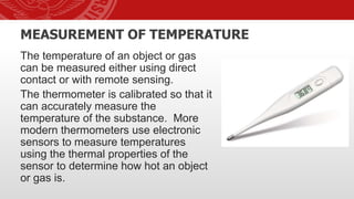Temperature, humidity and wind relevant to weather | PPTX