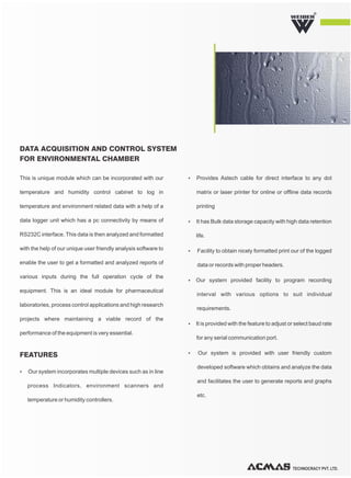 Temperature humidity control cabinets | PDF