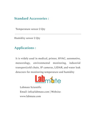 Temperature Humidity Data Logger | PDF