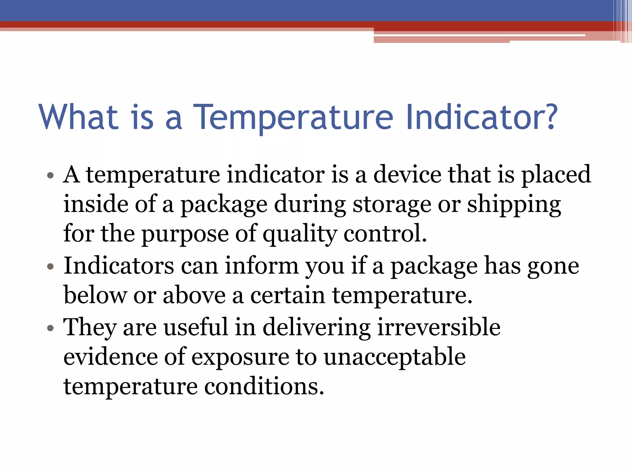 Temperature Indicators | PPTX