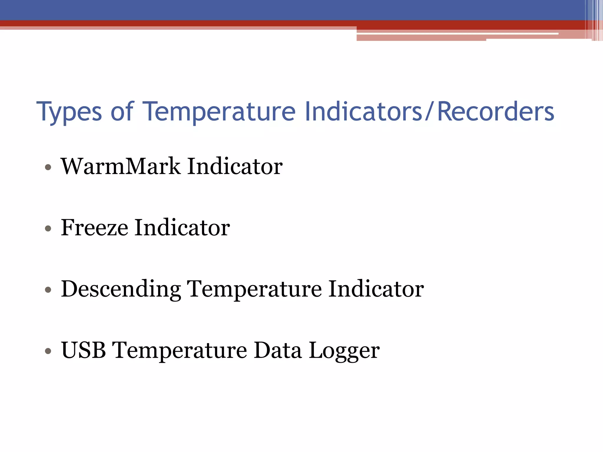 Temperature Indicators | PPTX