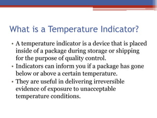 Temperature Indicators | PPTX