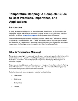 Temperature Mapping_ A Complete Guide to Best Practices, Importance ...