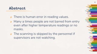 Temperature and Mask Scan Entry System | PPTX