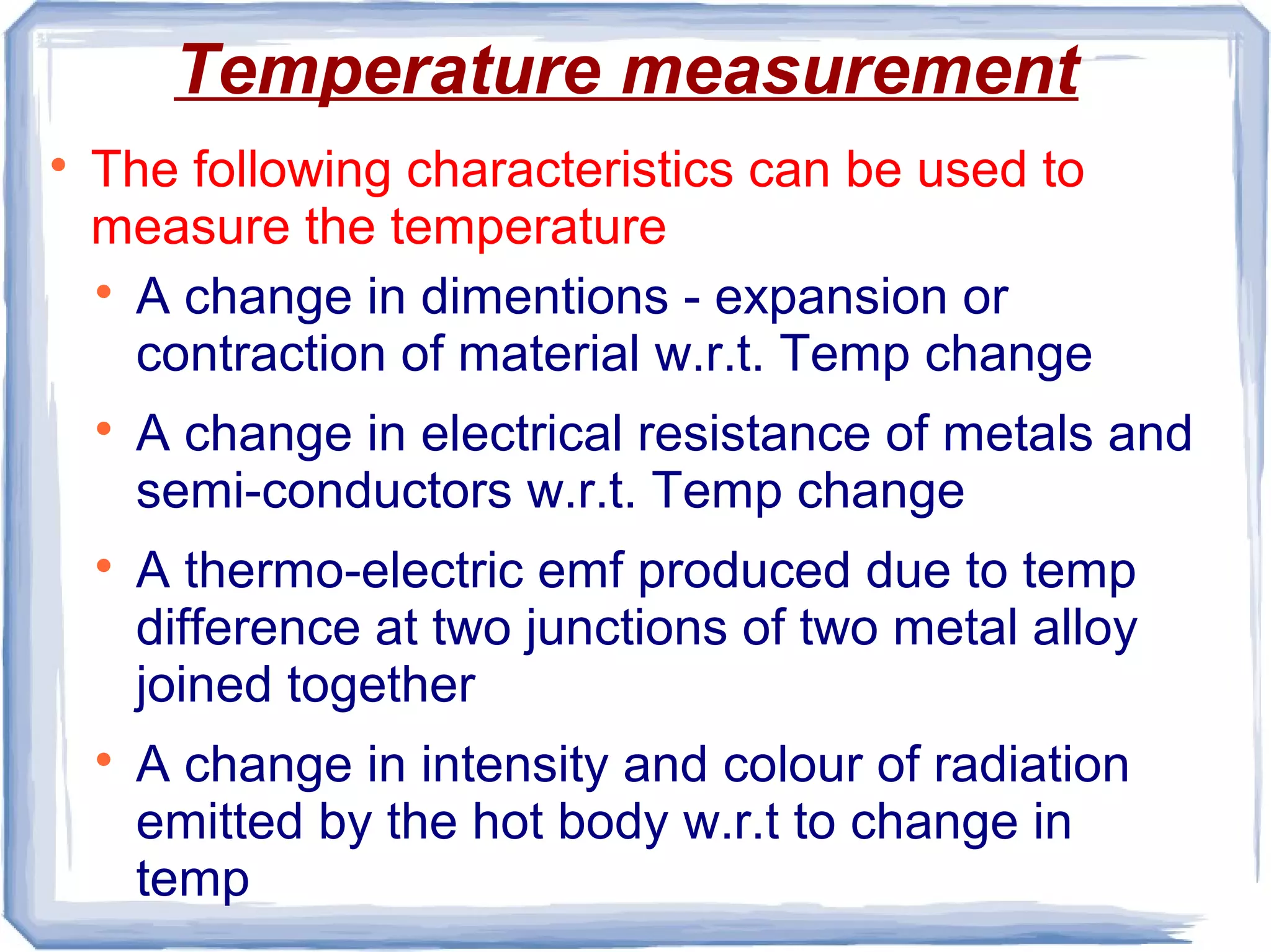 Temperature measurement | PPT