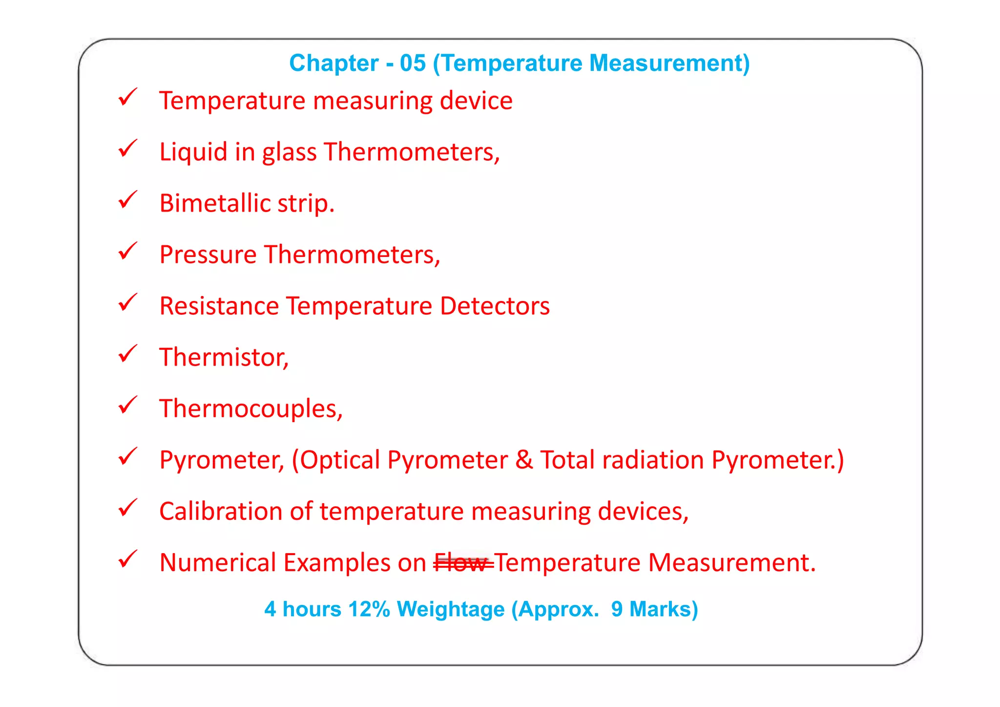 Temperature measurement | PPTX