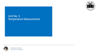 Temperature Measurement | PPT
