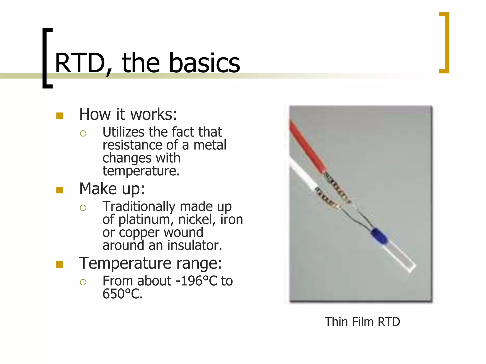 Temperature measurement using sensors and signal conditioning | PPTX