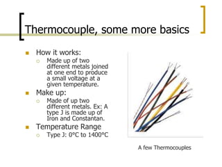 Temperature measurement using sensors and signal conditioning | PPTX