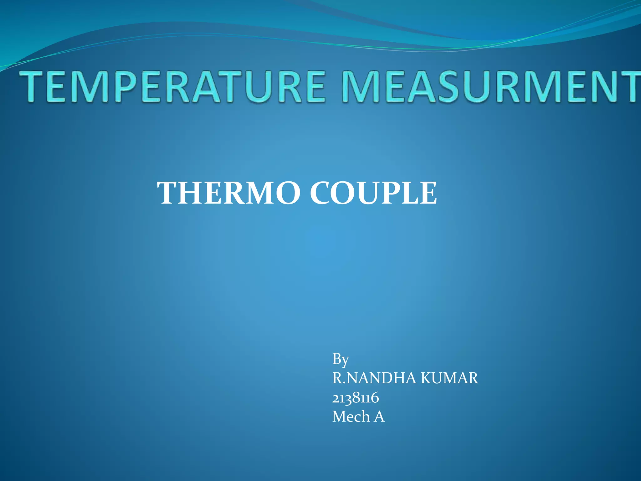 Temperature measurment | PPTX