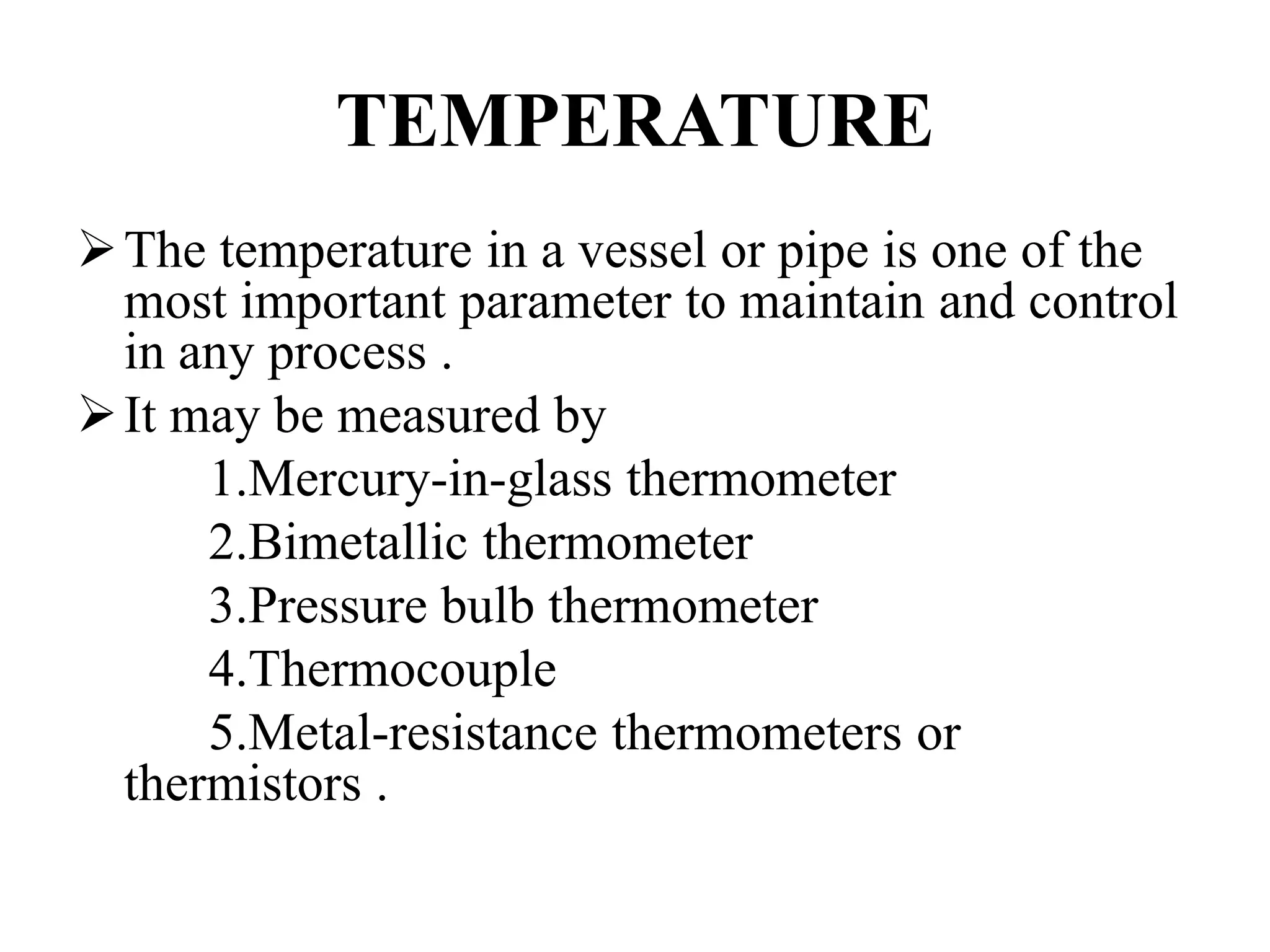 Temperature measurement and control in bioreactor | PPTX