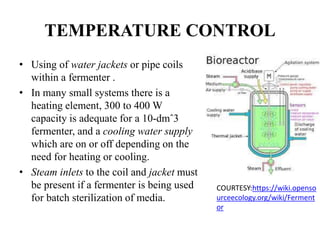 Temperature measurement and control in bioreactor | PPTX