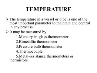 Temperature measurement and control in bioreactor | PPTX