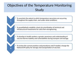 TEMPERATURE MONITORING STUDY PROFILE IN TOTAL NUMBERS AND KEY FINDINGS ...