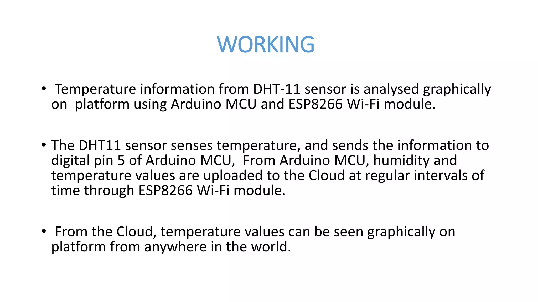 Humidity And Temperature Monitoring Using Arduino Ppt