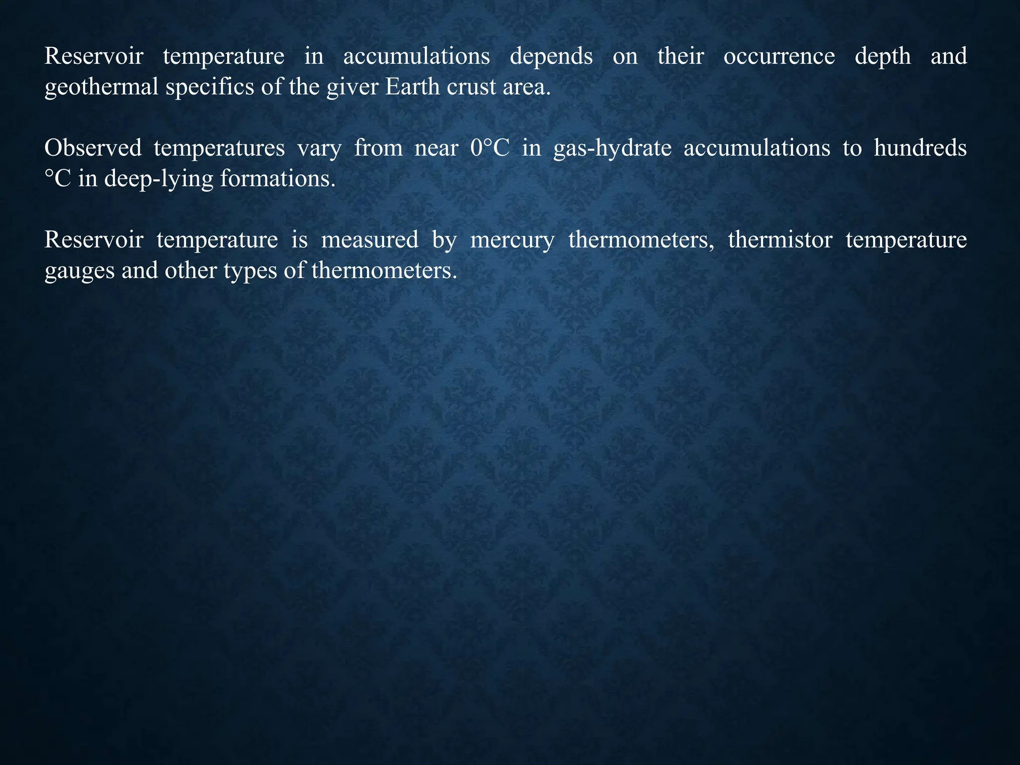 Temperature of reservoir in reservoir engineering .pptx