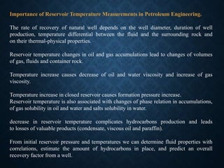 Temperature of reservoir in reservoir engineering .pptx
