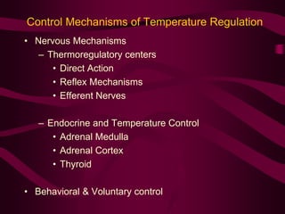 Temperature regulation | PPT