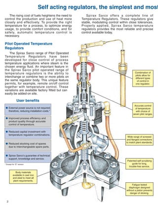 Direct Operated Temperature Regulators | PDF