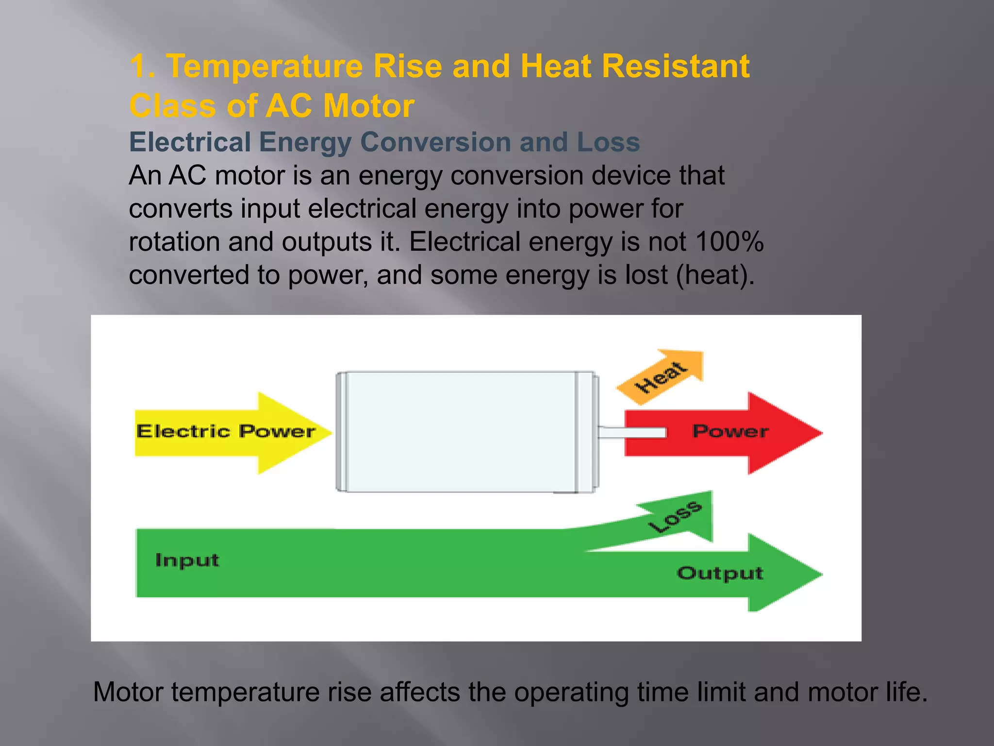 Temperature rise and life of an ac motor javid iqbal sodagar | PPT
