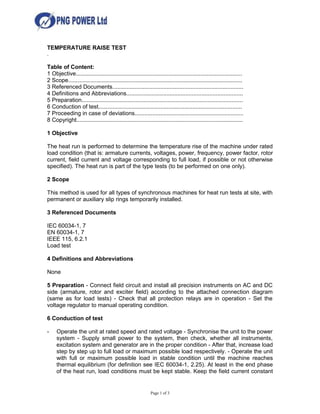 Temperature rise test | DOC