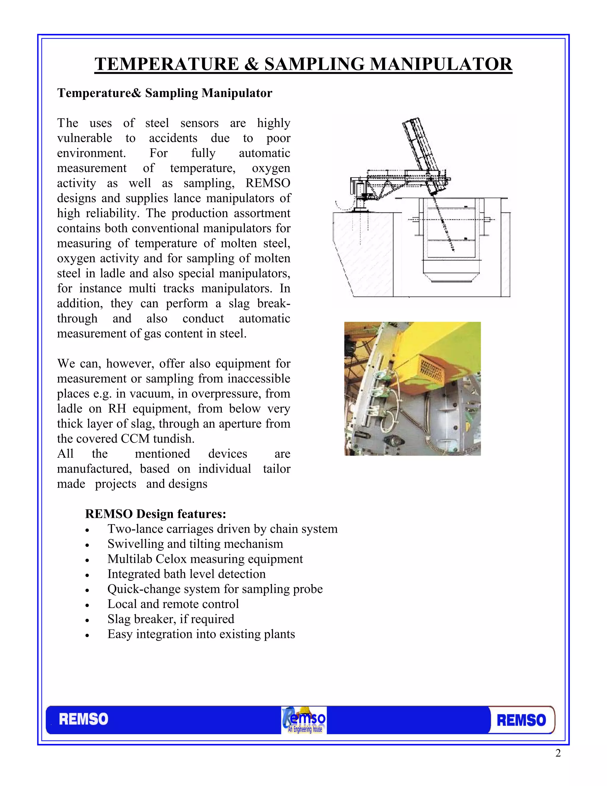 Temperature & sampling manipulator | PDF