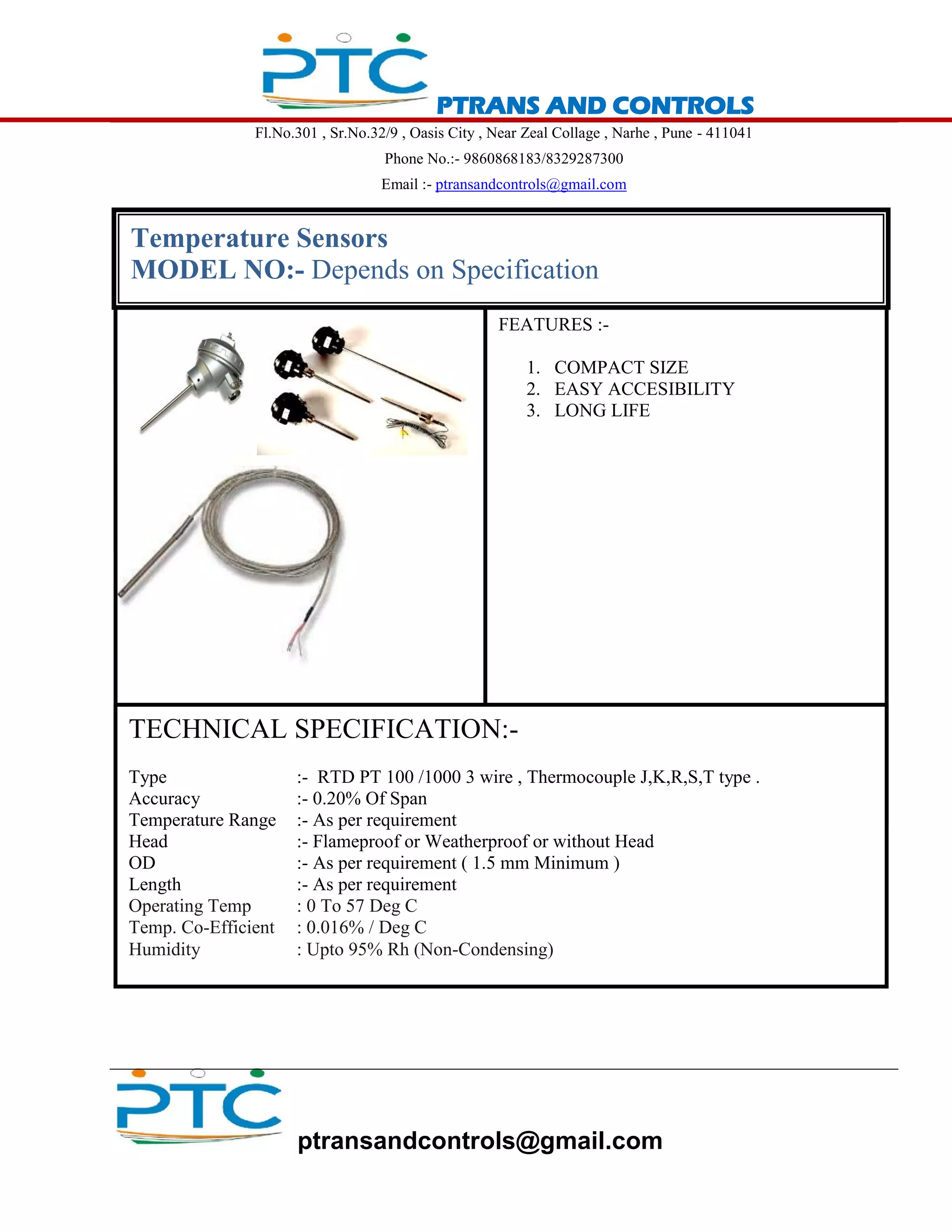 Temperature sensor | PDF