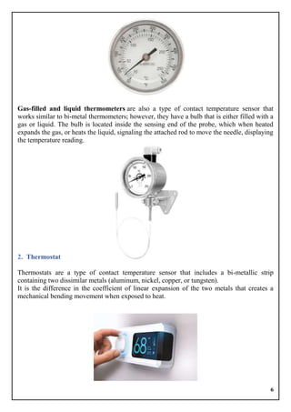 Temperature Sensors | PDF