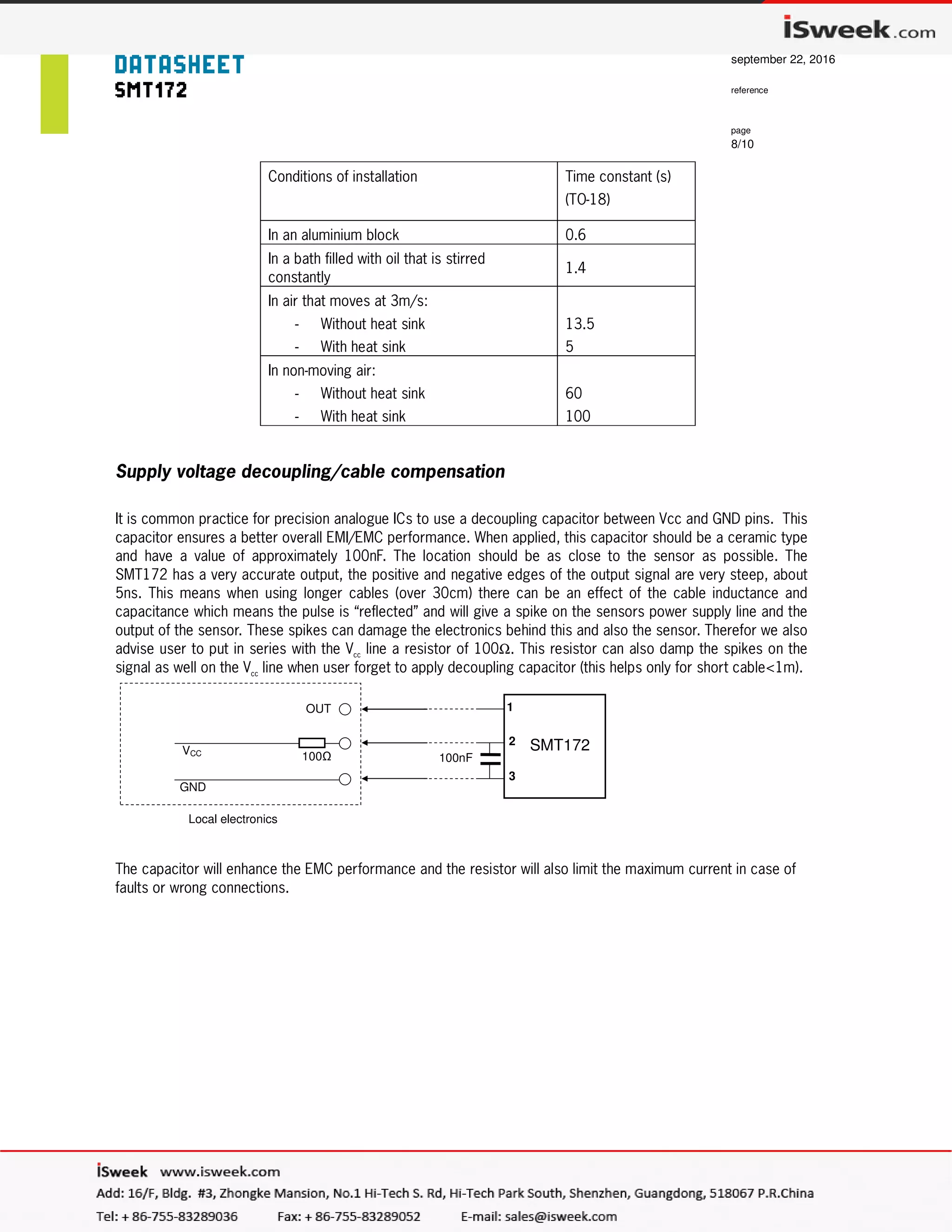 Temperature sensor smt172 | PDF