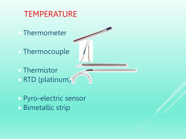 Temperature Sensors PPT by Dr. V. K Thute.pptx | Physics | Science