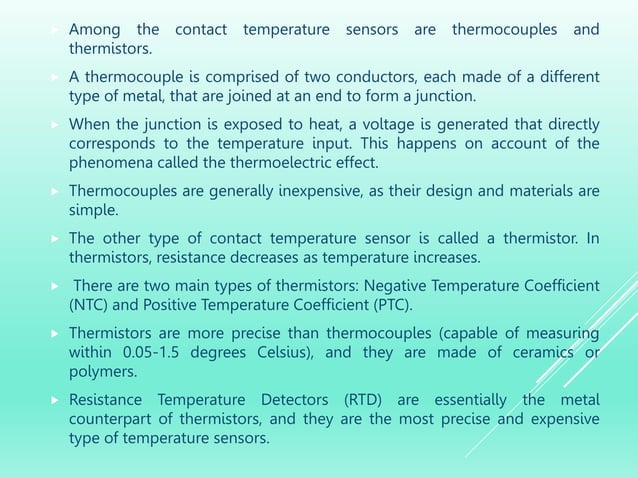 Temperature Sensors PPT by Dr. V. K Thute.pptx | Physics | Science