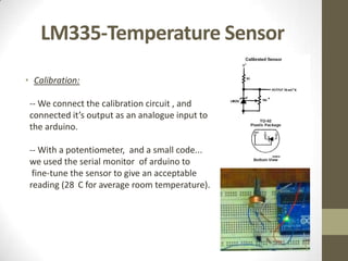 Temperature sensor with a led matrix display (arduino controlled) | PPT