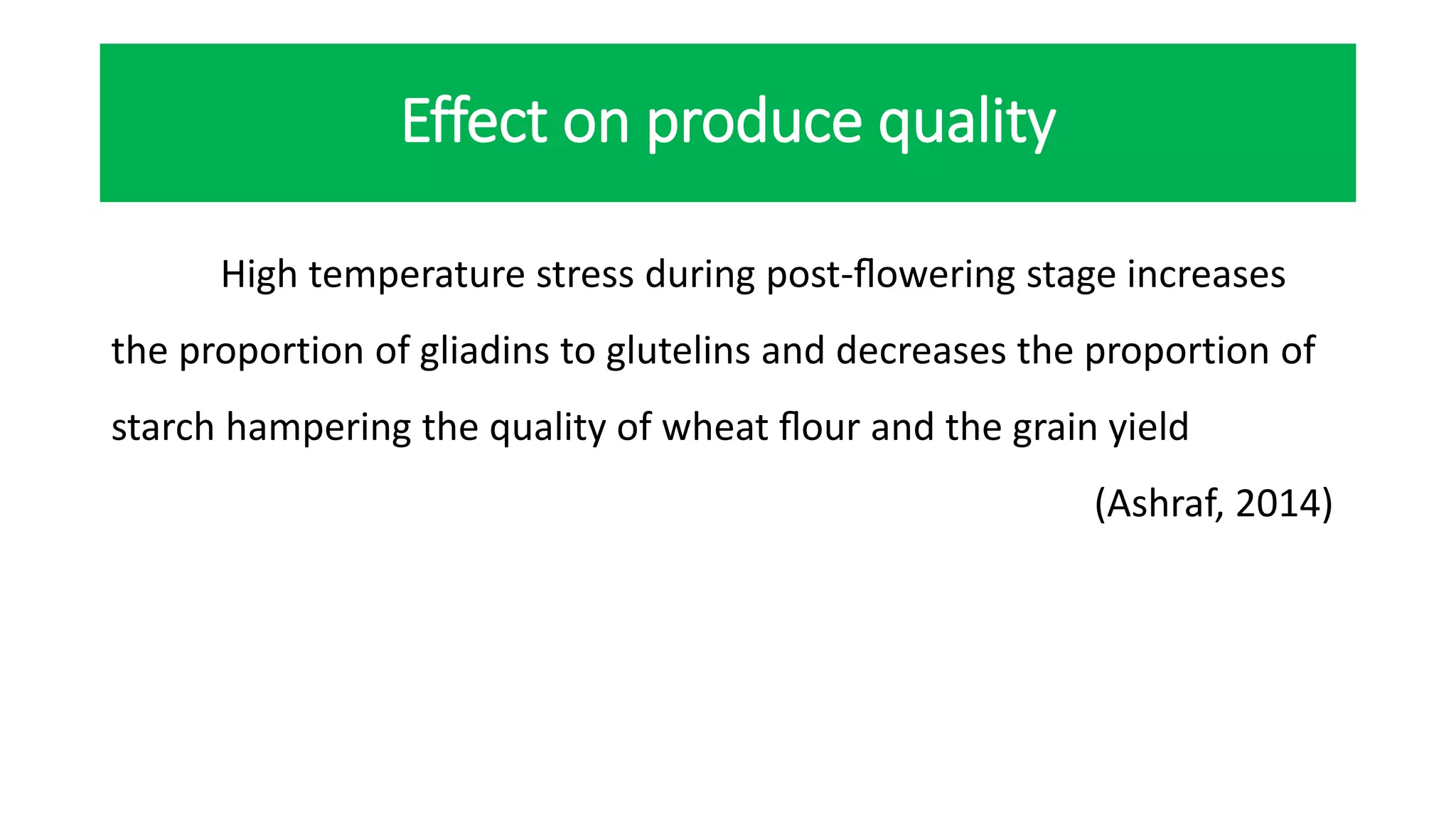 Temperature stress in crops | PPTX