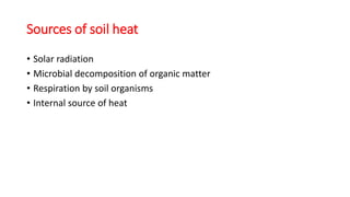 Temperature variation in soil and plant canopy architecture | PPTX