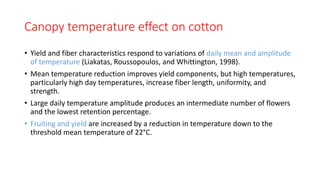 Temperature variation in soil and plant canopy architecture | PPTX