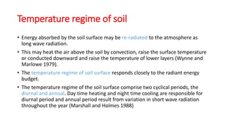 Temperature variation in soil and plant canopy architecture | PPTX