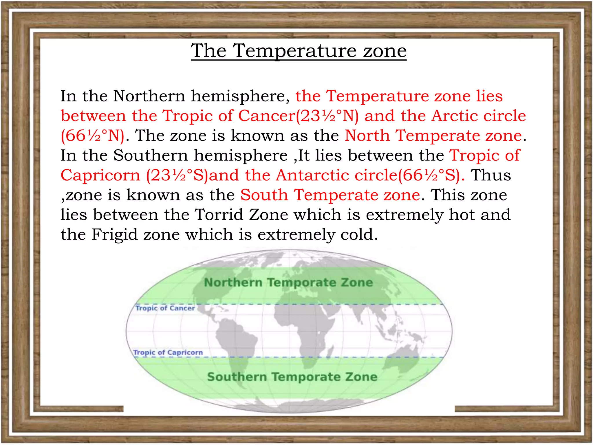 Temperature zones | PPT