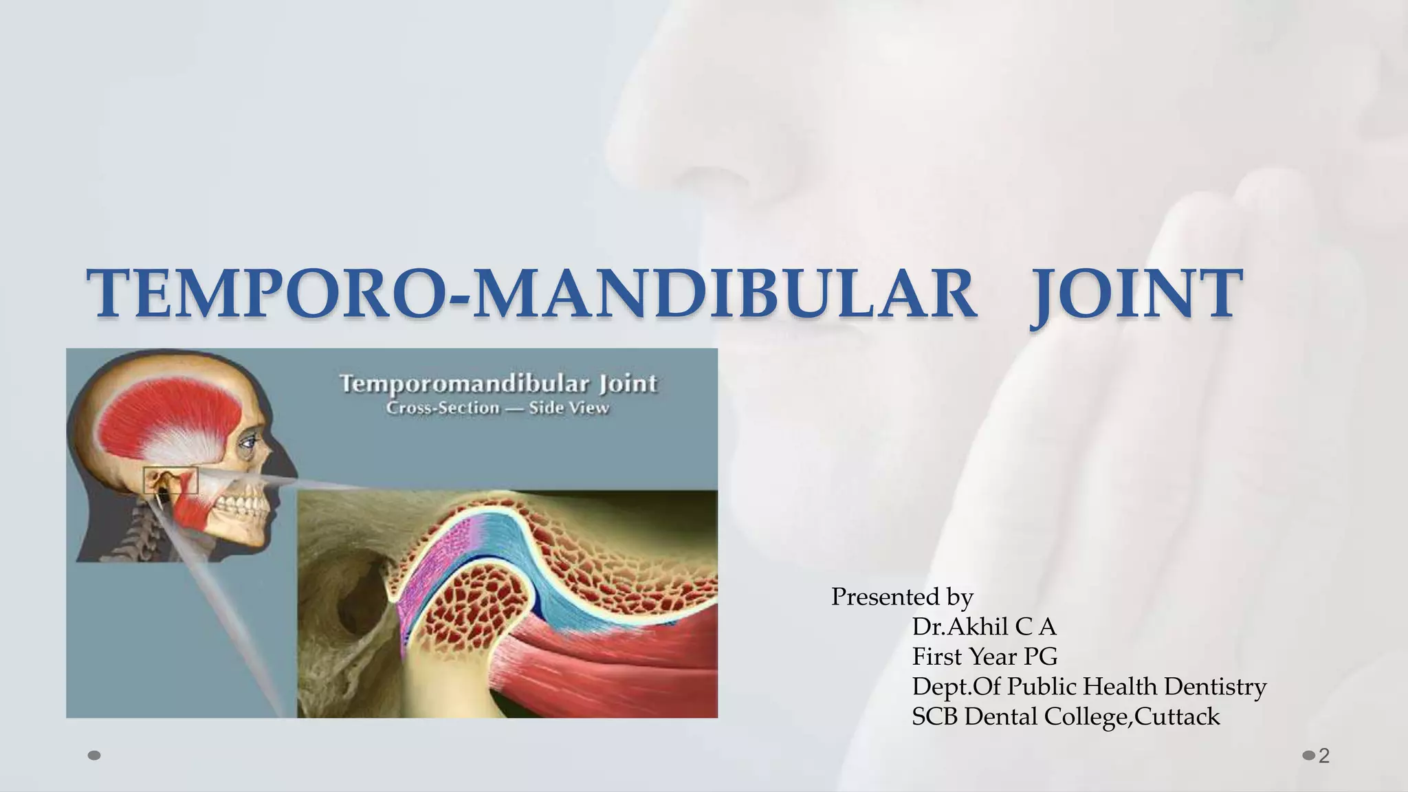 Temporo mandibular joint | PPTX
