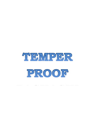 Temper proof packaging | DOCX