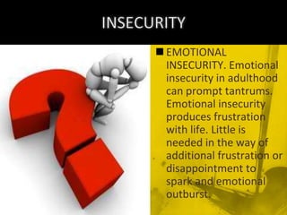 Temper Tantrums: Emotional Outbursts | PPTX