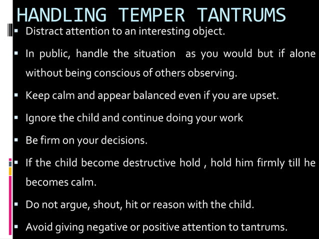 Temper tantrums vs shyness | PPT