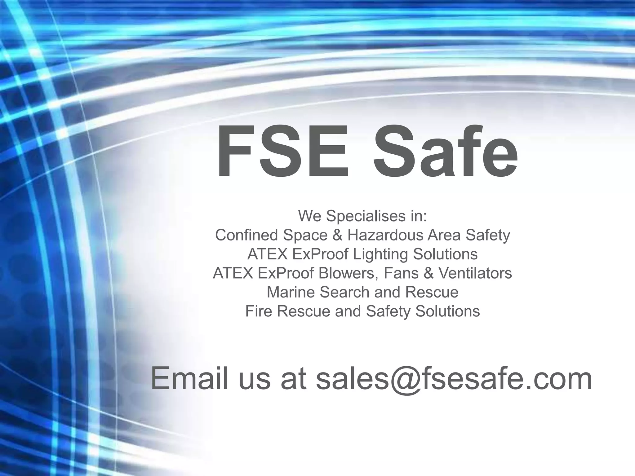 FSE SAFE Supplier Tempest Fire Fighting Products | PPT
