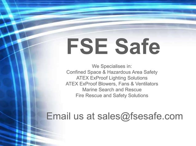 FSE SAFE Supplier Tempest Fire Fighting Products | PPTX