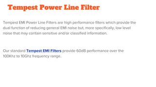Tempest EMI Filters | PPT
