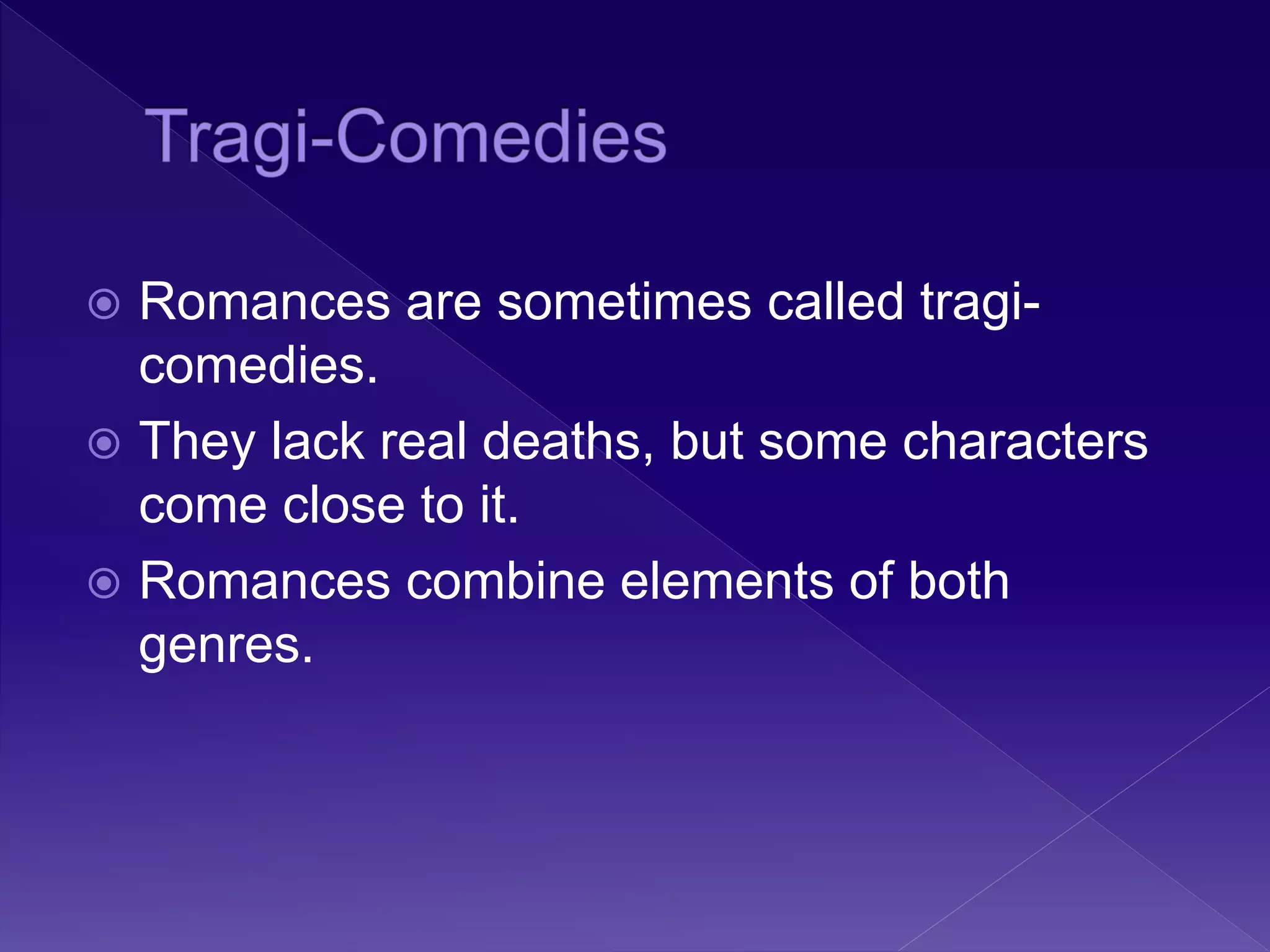 Tempest romance vs. comedy | PPTX