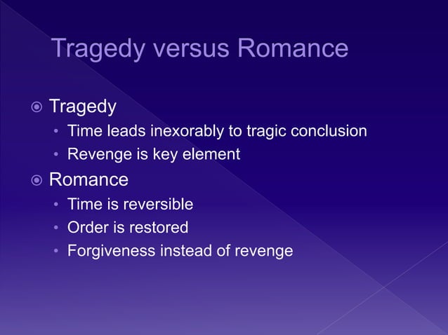Tempest romance vs. comedy | PPT