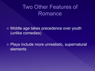 Tempest romance vs. comedy | PPTX